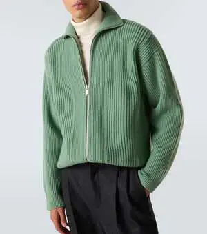 JIL SANDER Wool Zip-up Cardigan