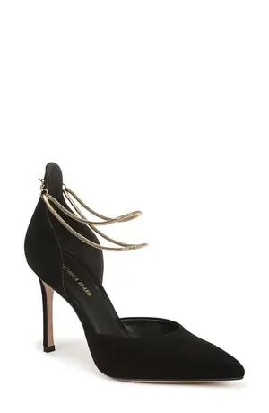 Veronica Beard Leandra Ankle Strap Pump - Black