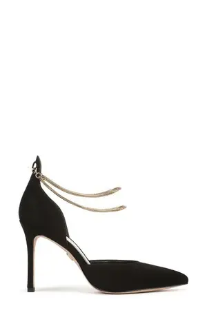 Veronica Beard Leandra Ankle Strap Pump - Black