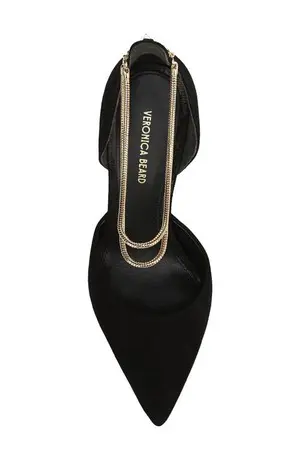 Veronica Beard Leandra Ankle Strap Pump - Black
