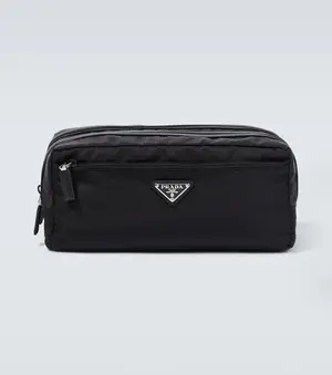 Prada Re-nylon Leather-trimmed Travel Bag - Black