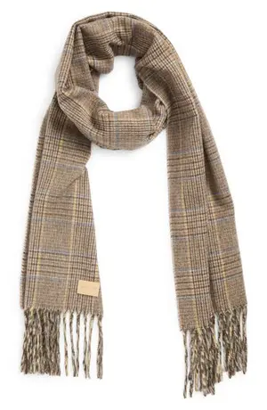 Rag & Bone Mila Recycled Cashmere Blend Scarf - Beige Multi