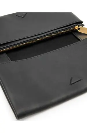 ALLSAINTS Harluna Leather Clutch - Black