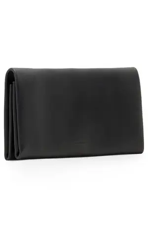 ALLSAINTS Harluna Leather Clutch - Black