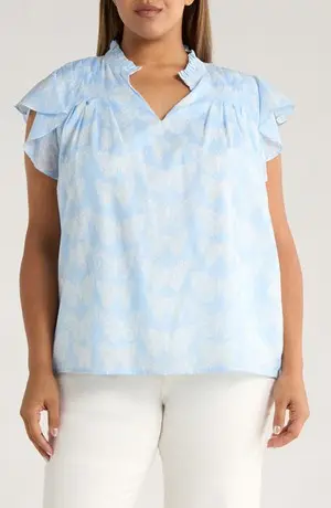 SUGARLIPS Aubry Butterfly Cindi Ruffle Top