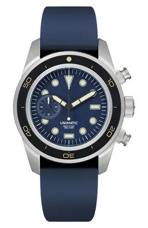 UNIMATIC Diving Heritage Chronograph Diving Watch - Blue