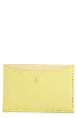 Givenchy Day Grained Leather Card Case - 725-acid Yellow