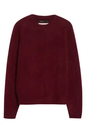 Frenckenberger Cashmere And Silk Crewneck Sweater - Burgundy