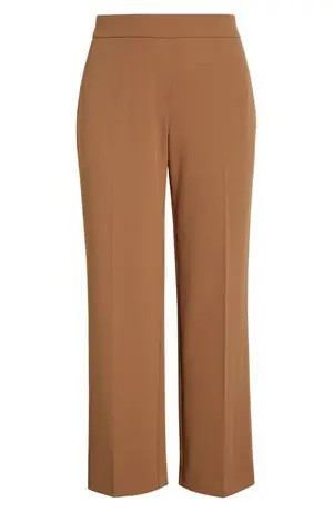 Anne Klein High-waisted Pull-on Trousers - Vicuna