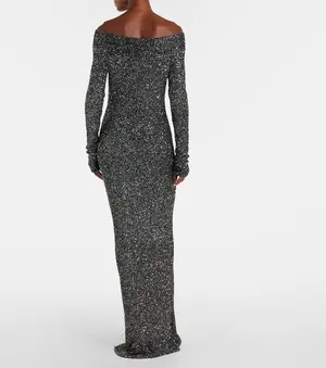 Stella McCartney Knitted Sequined Gown