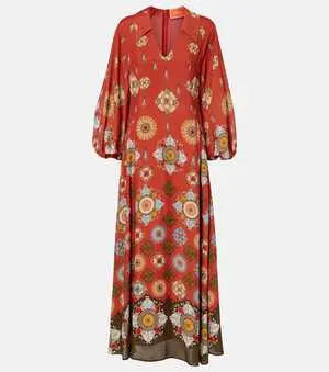 La DoubleJ Diva Printed Maxi Dress