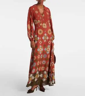 La DoubleJ Diva Printed Maxi Dress