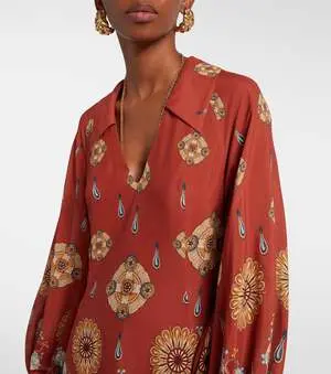 La DoubleJ Diva Printed Maxi Dress