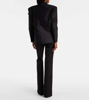 Magda Butrym Floral-appliqué Cotton Blazer