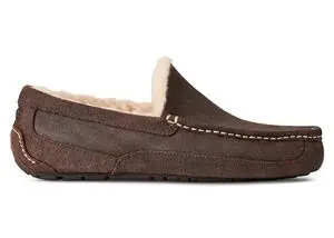 UGG Ascot Leather Distressed Slipper - Dusted Cocoa
