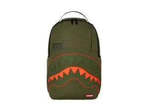 SPRAYGROUND Nylon Shark Central Army Dlxripstop Backpack - Green