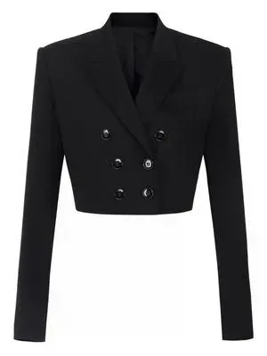 Elisabetta Franchi Double-breasted Cropped Jacket