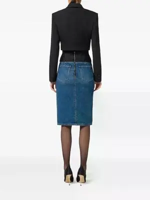 Elisabetta Franchi Double-breasted Cropped Jacket