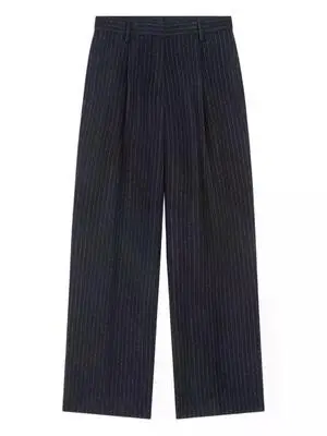 Dries Van Noten Pinstripe Wool Trousers