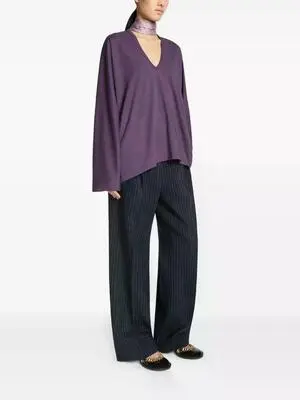 Dries Van Noten Pinstripe Wool Trousers