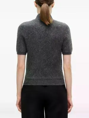 Adam Lippes Ari Brushed-cashmere Top - Grey