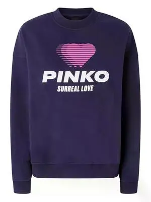 Pinko Heart-print Crewneck Sweatshirt