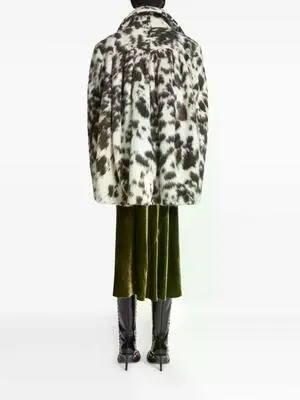 Dries Van Noten Cowhide-pattern Double-breasted Jacket