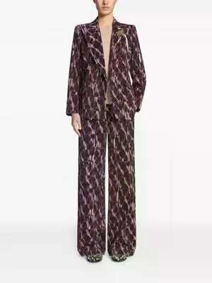 Dries Van Noten Abstract-print Double-breasted Blazer