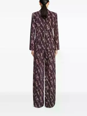 Dries Van Noten Abstract-print Double-breasted Blazer