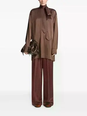 Dries Van Noten Tie-neck Blouse