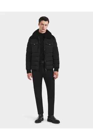 Rudsak Aviator-style Quilted Jacket - Black