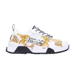 Versace Stargaze Sneakers With Baroque Print - White