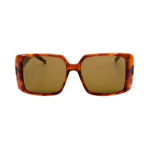 Saint Laurent Square Havana Sunglasses - Brown