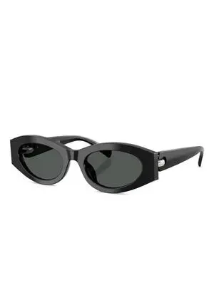 Tory Burch Oval-frame Embellished Sunglasses