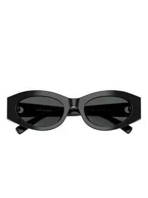 Tory Burch Oval-frame Embellished Sunglasses