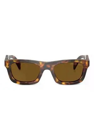 Prada Tortoiseshell Square Sunglasses - Green