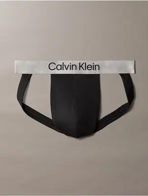 Calvin Klein Brushed Microfiber Stretch Jock Strap Black