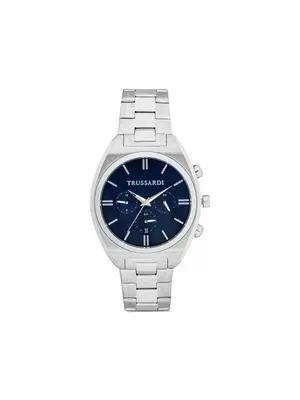 TRUSSARDI Chronograph Bracelet Watch - Silver