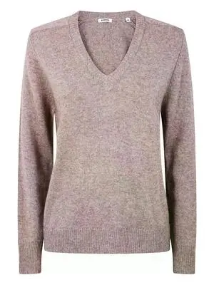 Aspesi V-neck Wool-cashmere Blend Top