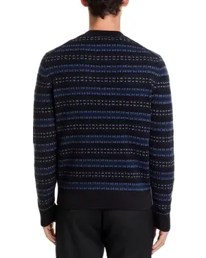 Bloomingdale'S Fair Isle Stripe Cashmere Pullover - Blue Multi