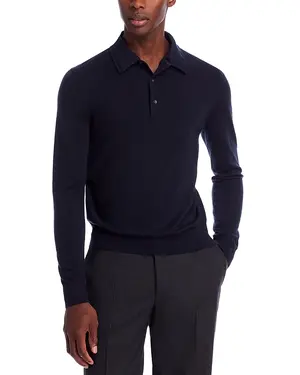 Bloomingdale'S Extra-fine Merino Wool Sweater Polo Exclusive - Navy