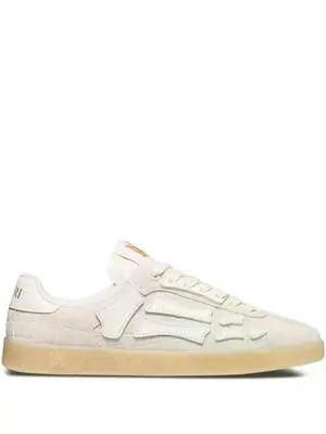 Amiri Croc-debossed Leather Sneakers - Neutrals