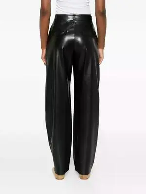 Pinko Leather-effect Trousers