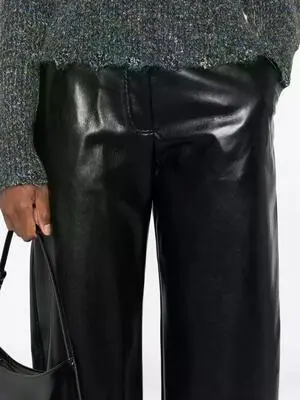 Pinko Leather-effect Trousers