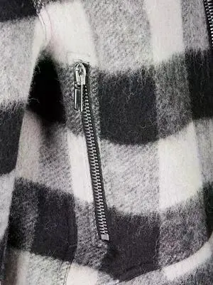 Rick Owens Exploder Check Zip-front Jacket - Black