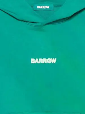 BARROW Logo-print Hoodie - Green