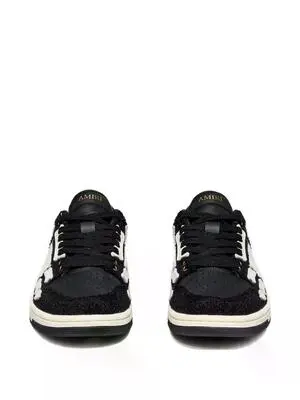 Amiri Skeleton Embellished Sneakers - Black