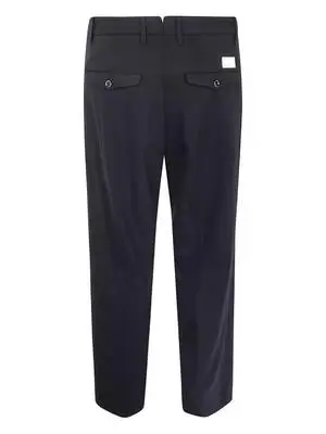 NINE:INTHE:MORNING Button-fastening Wool Trousers - Black