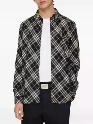 Burberry Check Cotton Flannel Shirt