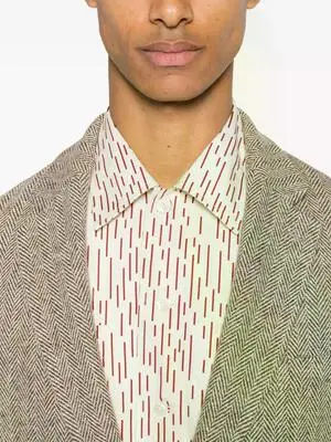 FURSAC Virgin Wool Single-breasted Blazer - Brown